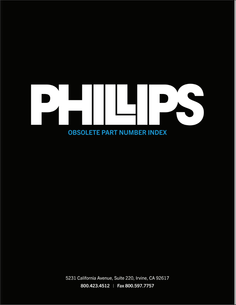 Obsolete Part Number Index - Phillips Ind